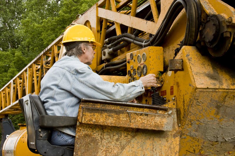 Crane operator stock photo. Image of boom, machinery - 25628748