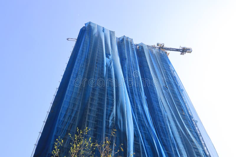The Crane Crane Operator Construction Site Blue Stock Image - Image of ...