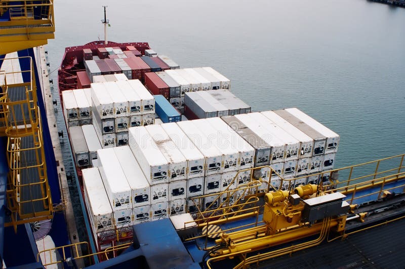 STS (ship To Shore Crane) Cranes Working on Loading and Unloading a ...