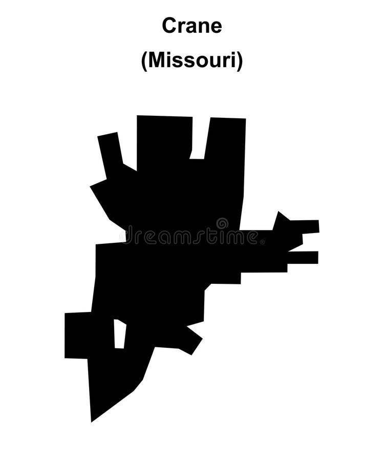 Crane outline map stock vector. Illustration of infographic - 387456709