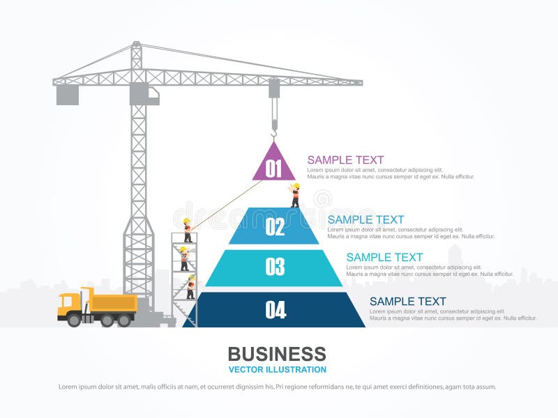 Pyramid graph stock vector. Illustration of business - 32785446
