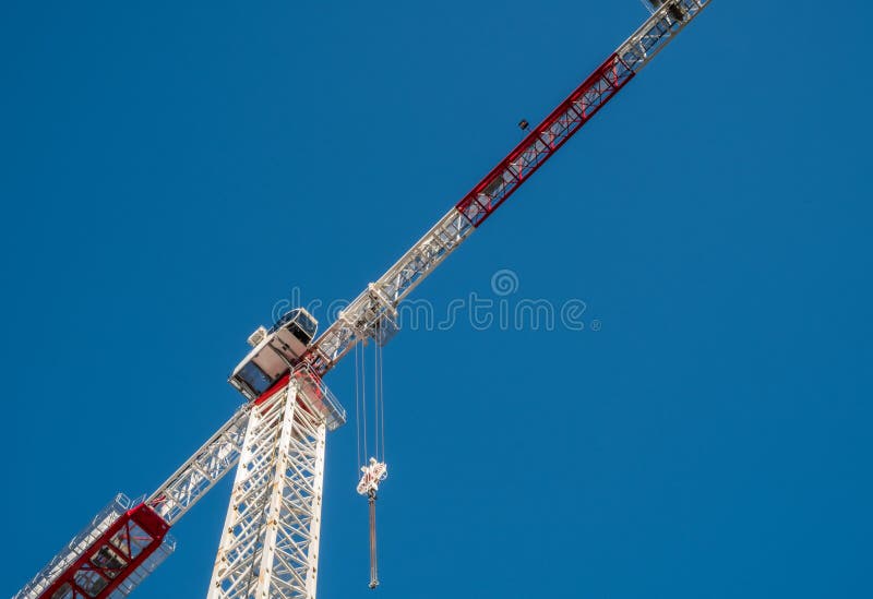 Crane Ready for Construction Work Stock Image - Image of workplace ...