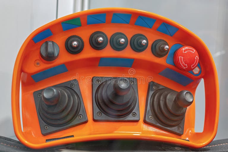 Crane Remote Control Joysticks Stock Photo - Image of commercial ...