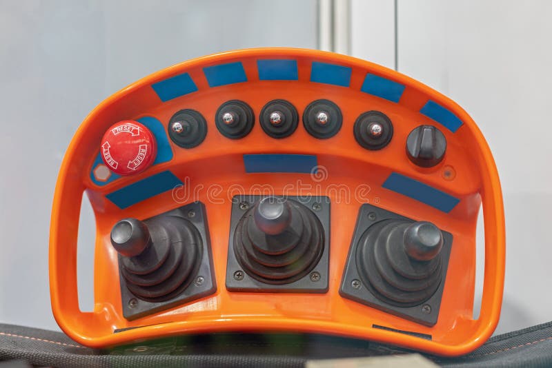 Crane Remote Joystick stock photo. Image of control - 223701248