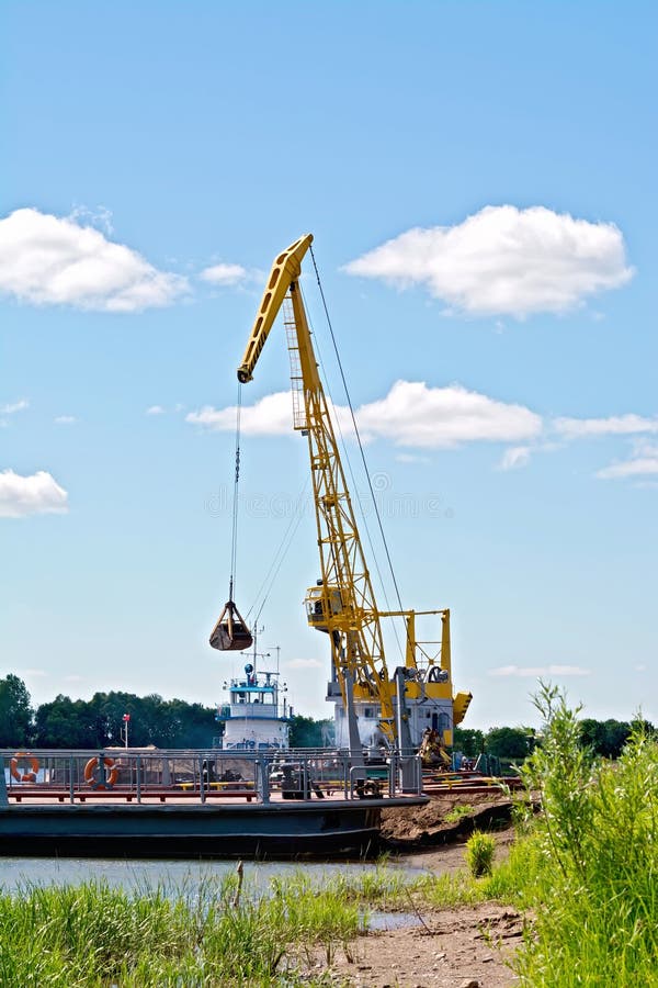 Crane river stock photo. Image of industry, harbor, nature - 52081010
