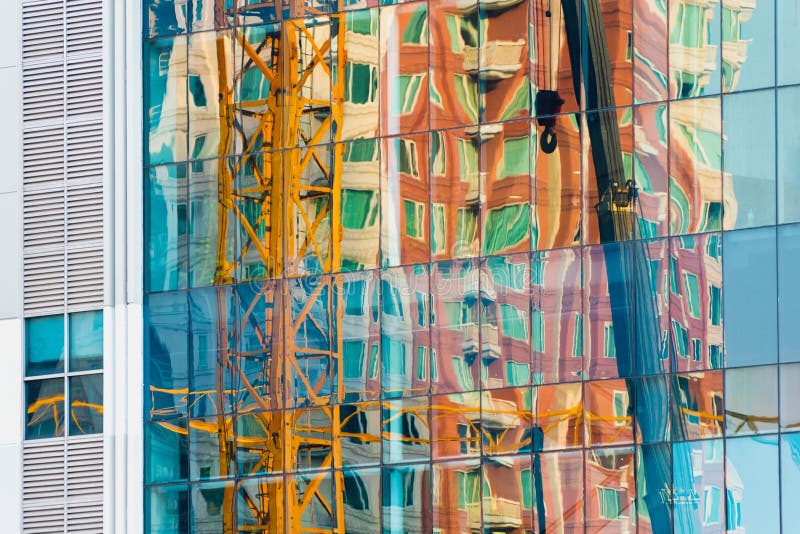 Construction Abstract Background Stock Image - Image of bright, windows ...