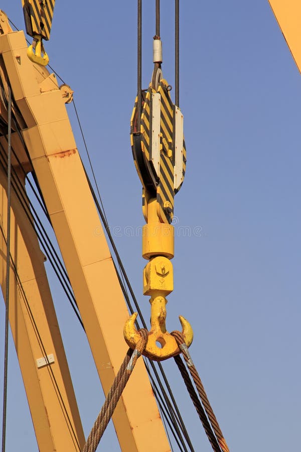 Crane sling stock photo. Image of pulley, tools, strength - 364793580