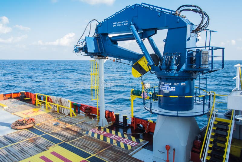 Offshore Crane stock image. Image of gulf, mexico, block - 812927