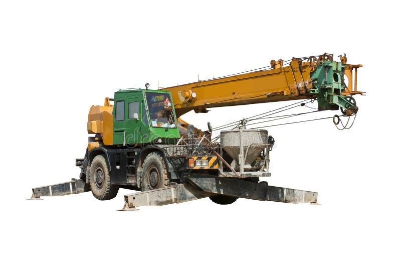 Mobile crane stock image. Image of tonnage, transport - 1244509
