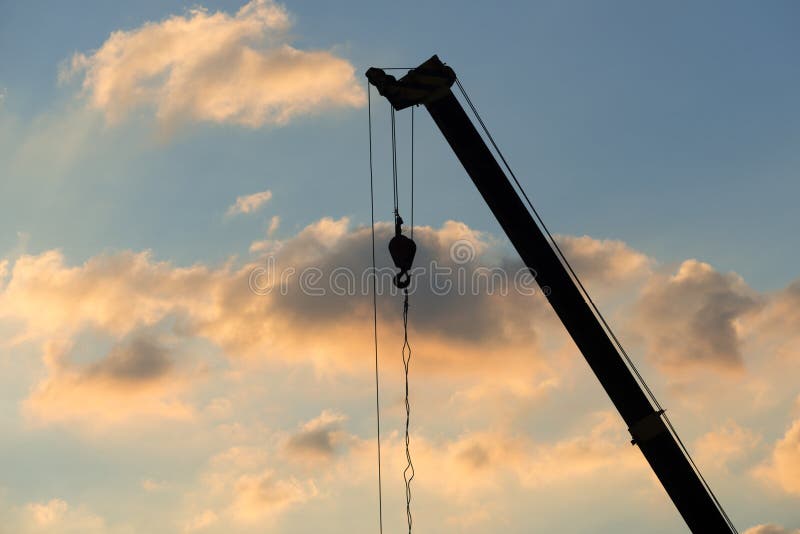 Crane Truck stock photo. Image of high, powerful, site - 46824420