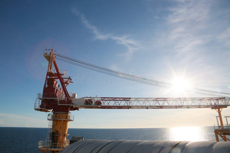 Crane Under Maintenance Routine Job by Crane Operator or Technician ...