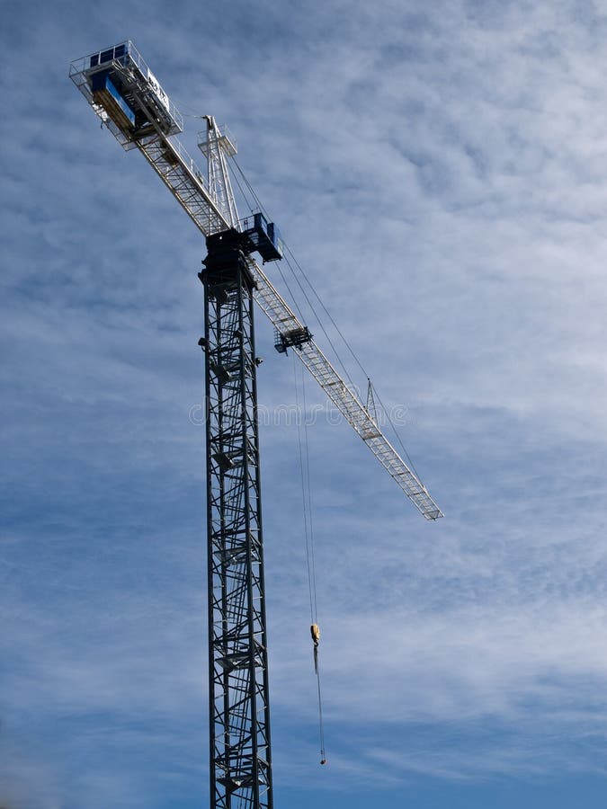 Crane at work stock photo. Image of white, high, tall - 8642912