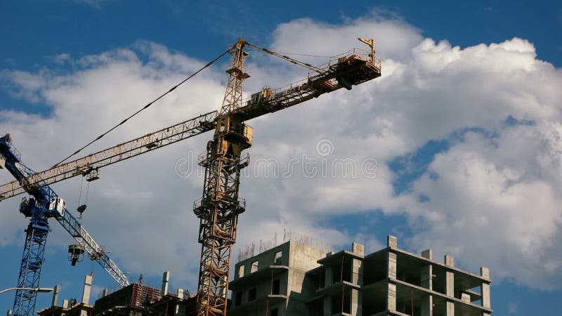 The Construction of a High-rise Building with an Installation Crane ...