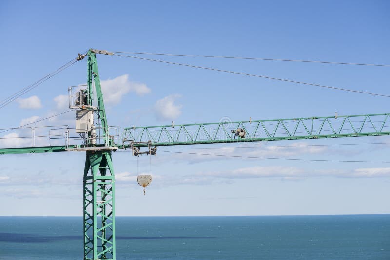 Crane work. stock image. Image of builder, building, height - 52815441