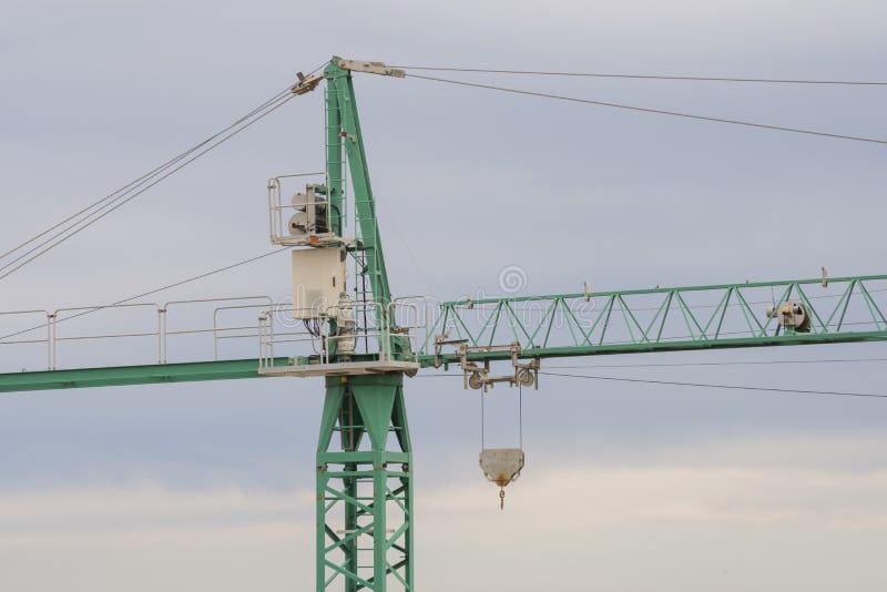 Crane work. stock photo. Image of metallic, construction - 52816352