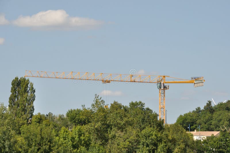 Crane Working in the Construction Editorial Stock Photo - Image of ...