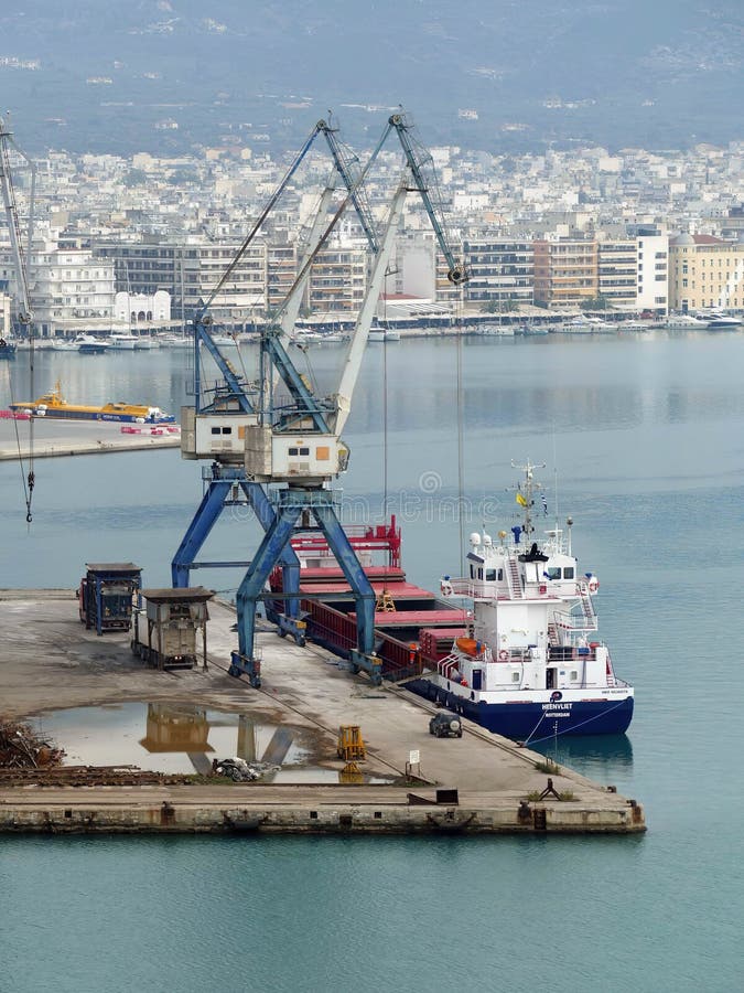 Cranes for Cargo Containers on Working Dock Editorial Stock Image ...