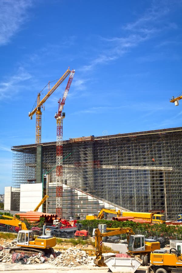 Cranes stock image. Image of dangerous, equipment, industrial - 34389375