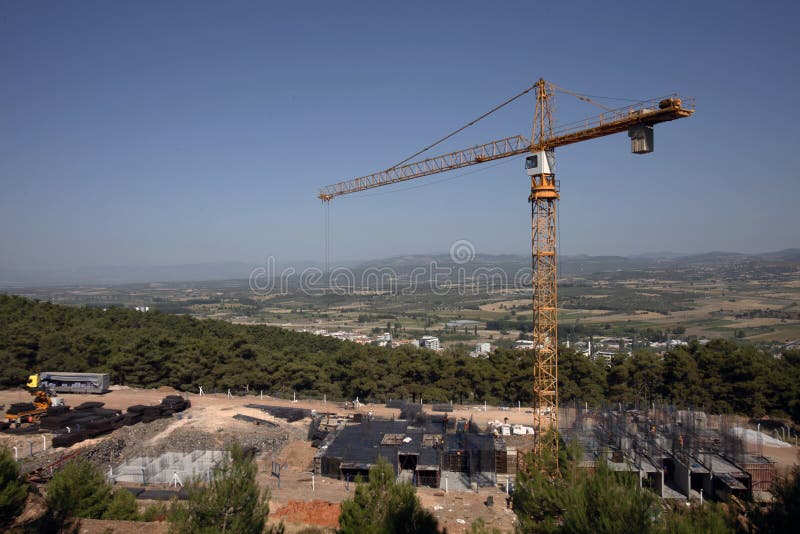 Cranes Load Carrying Building Construction Stock Photo - Image of ...