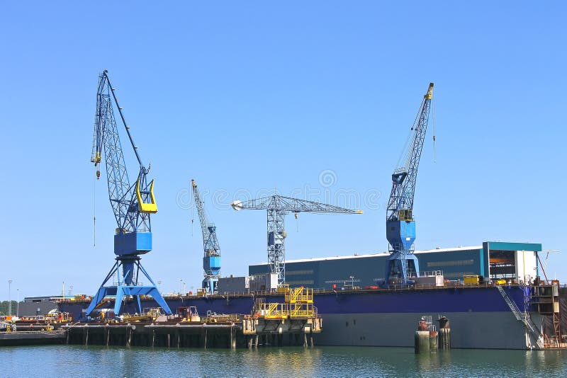 Shipyard crane stock photo. Image of industrial, harbor - 26612046