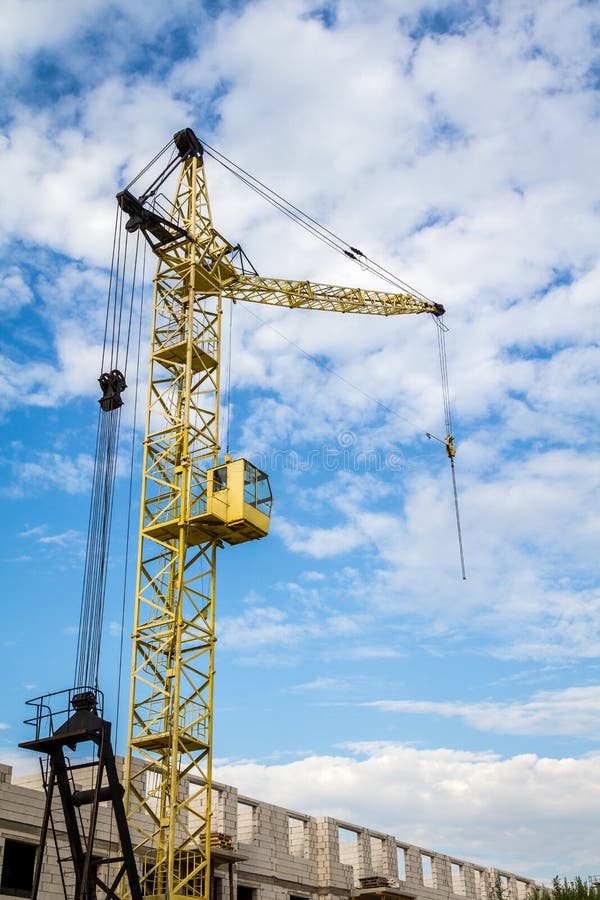 Cranes side stock photo. Image of machinery, interior - 42235208