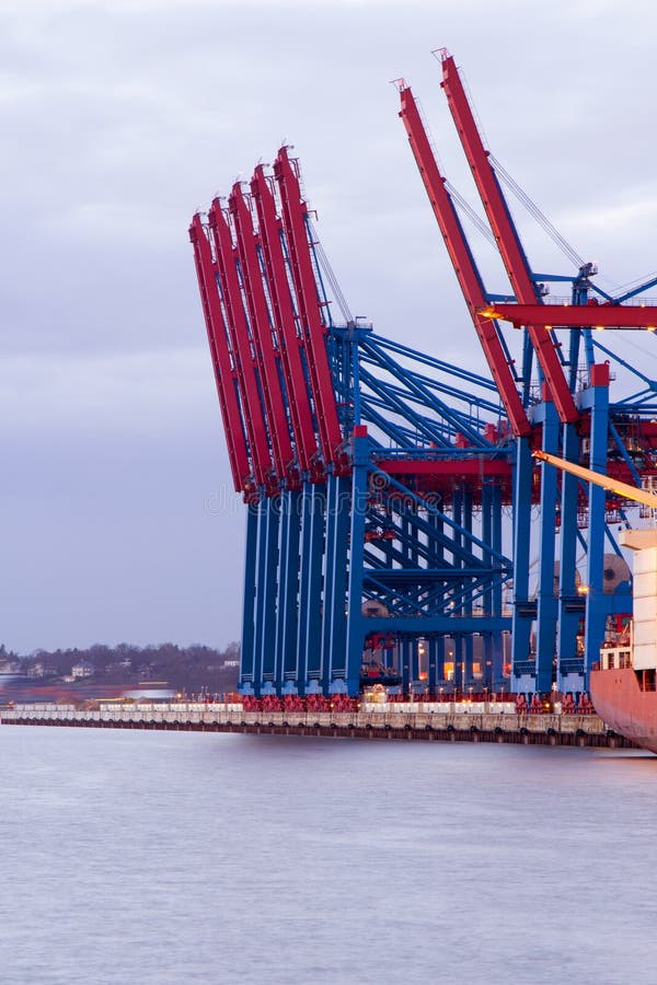 Cranes at Ther Container Terminal Stock Image - Image of economy ... Cranes at Ther Container Terminal Stock Image - Image of economy ...