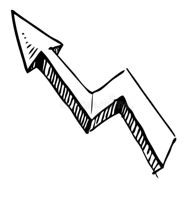 Crankle pijl vector illustratie. Illustration of begrip - 31016204