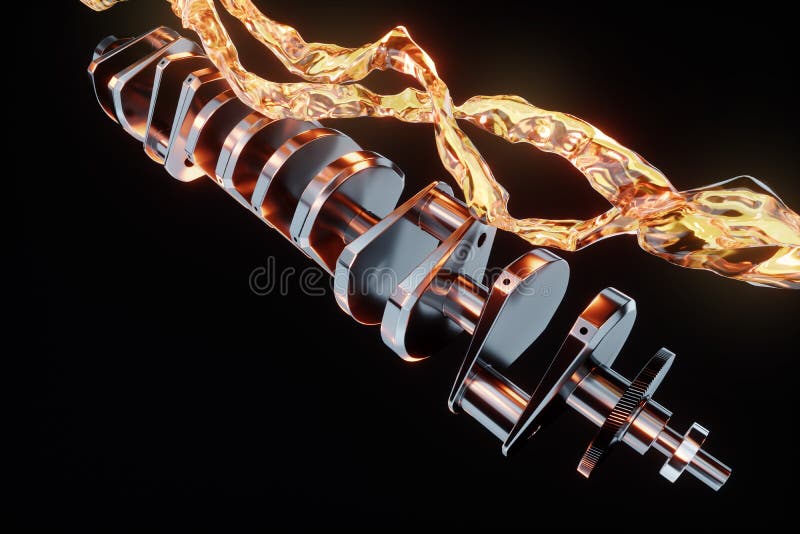 Engine Oil, Lubrication. Pistons, Connecting Rods and Crankshaft of an ...