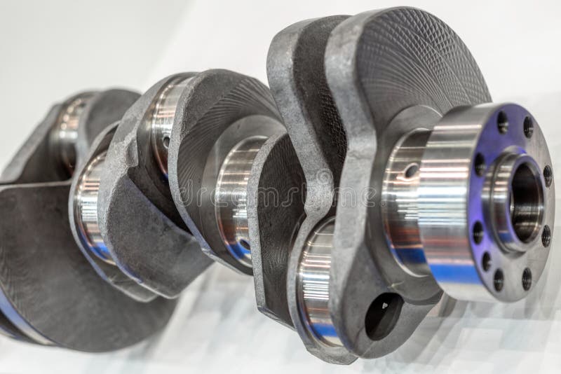 Crankshaft of an Internal Combustion Engine Stock Photo - Image of ...