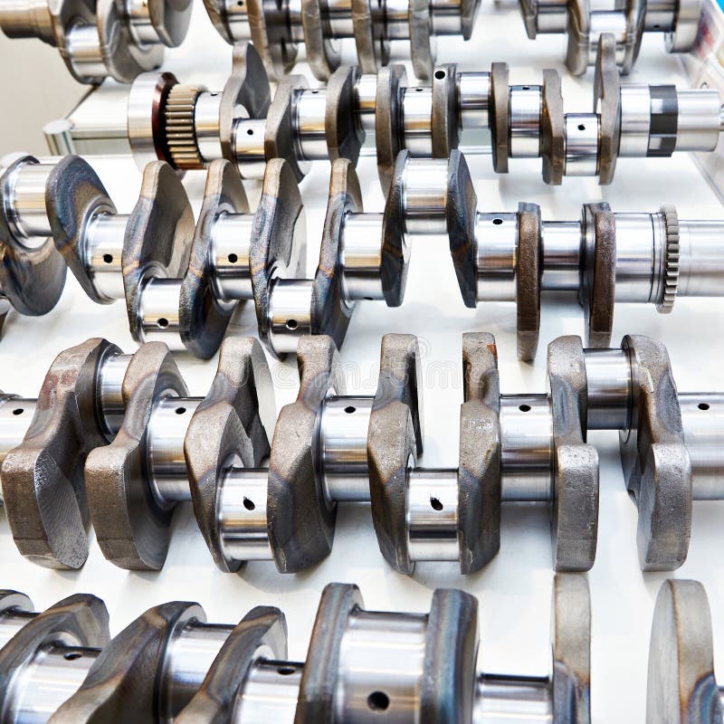 Crankshafts of Motor Vehicles Stock Photo - Image of machine, mode ...