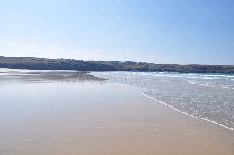 Crantock bay in Cornwall stock photo. Image of north - 45500500