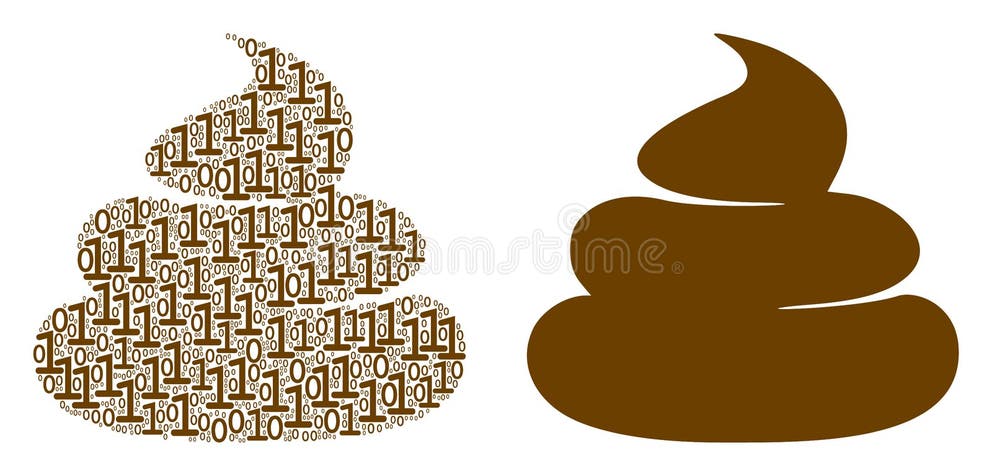 Composition of Binary Digits Stock Vector - Illustration of rudeness ...