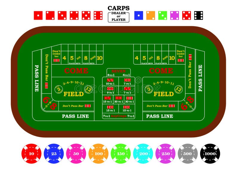 Craps Table Texture stock illustration. Illustration of standard - 11846894