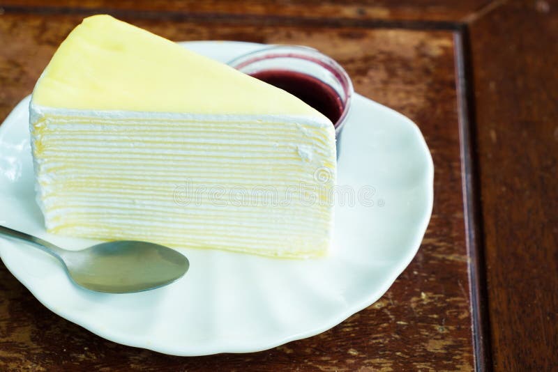 Crape Cake stock image. Image of delicious, beverage - 63980465