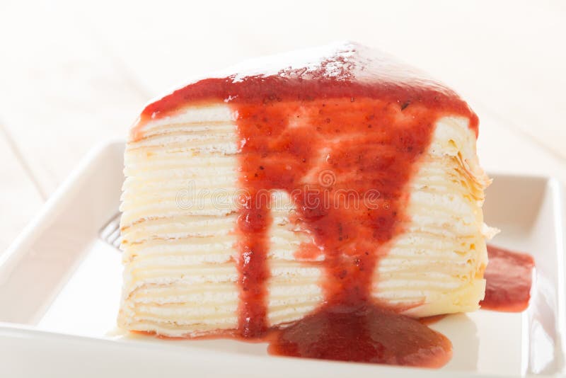 Crape cake stock photo. Image of bakery, freshness, strawberry - 74547066