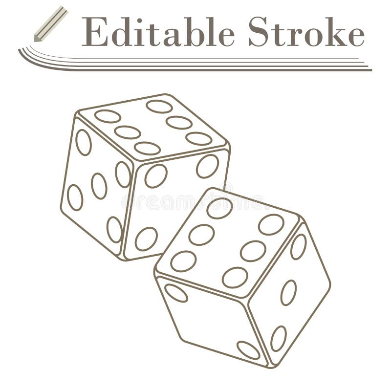 Craps dice stock illustration. Illustration of jackpot - 20846670