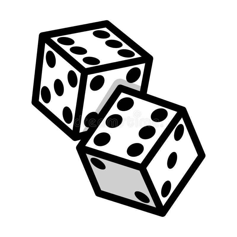 Craps dice stock illustration. Illustration of jackpot - 20846670