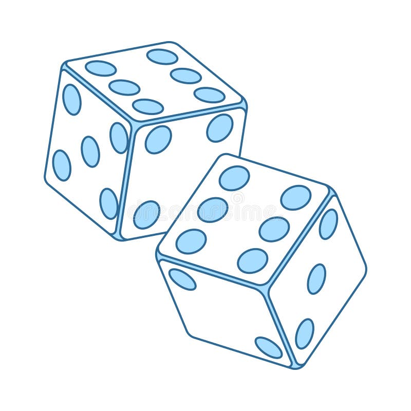 Craps dice stock illustration. Illustration of jackpot - 20846670