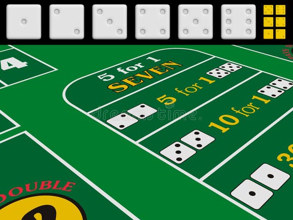 Craps Table Layout Stock Illustrations – 34 Craps Table Layout Stock ...