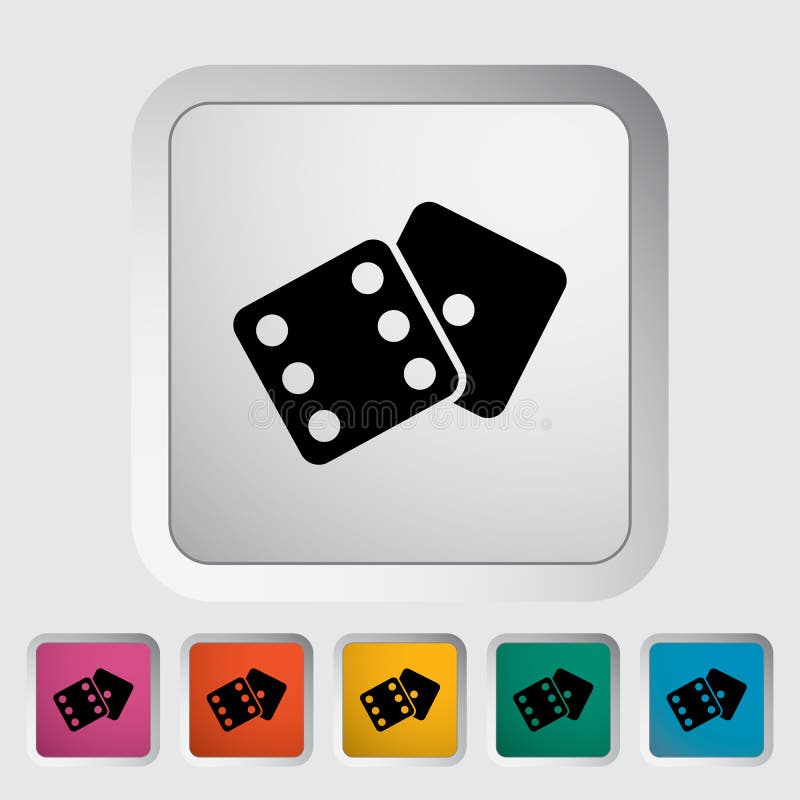 Craps icon stock vector. Illustration of cast, gaming - 93728426