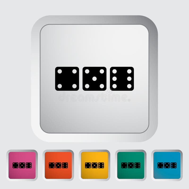 Craps icon stock vector. Illustration of game, loss, number - 98346315