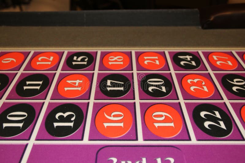 The Craps Table Has Numbers and Black and Red Colors. Stock Photo ...