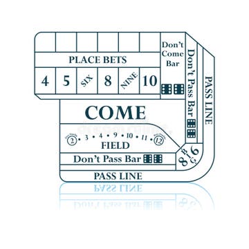 Craps Table Layout Stock Illustrations – 34 Craps Table Layout Stock ...