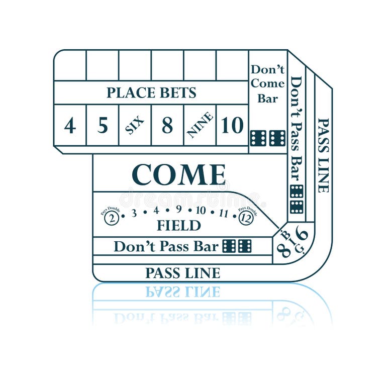 Craps Table Layout Stock Illustrations – 34 Craps Table Layout Stock ...