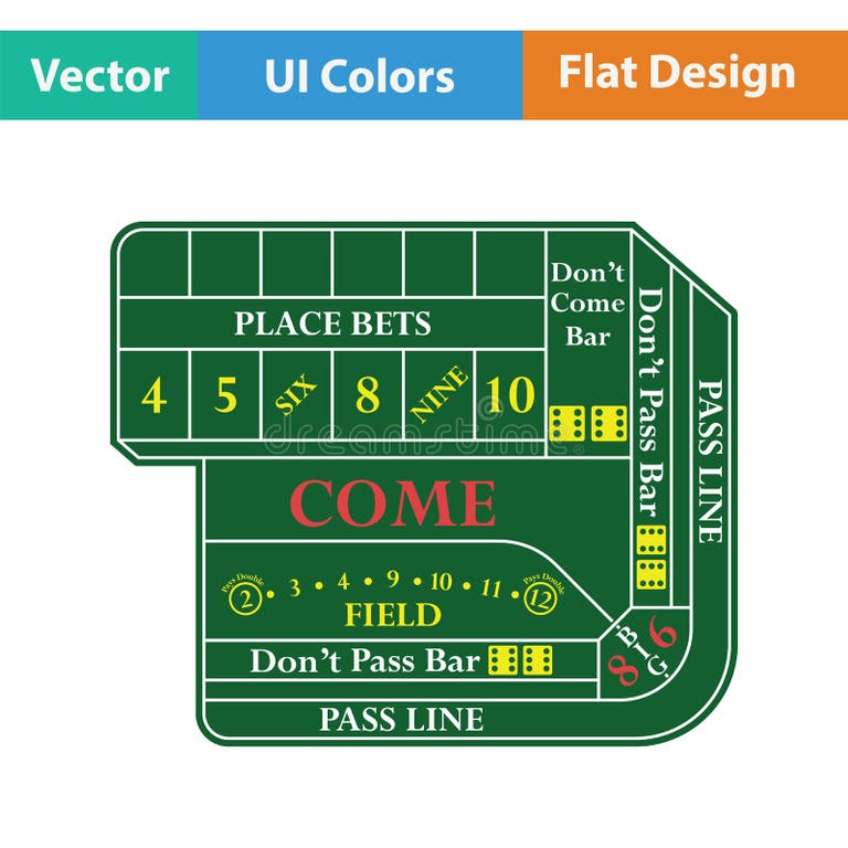 Craps Table Layout Stock Illustrations – 34 Craps Table Layout Stock ...