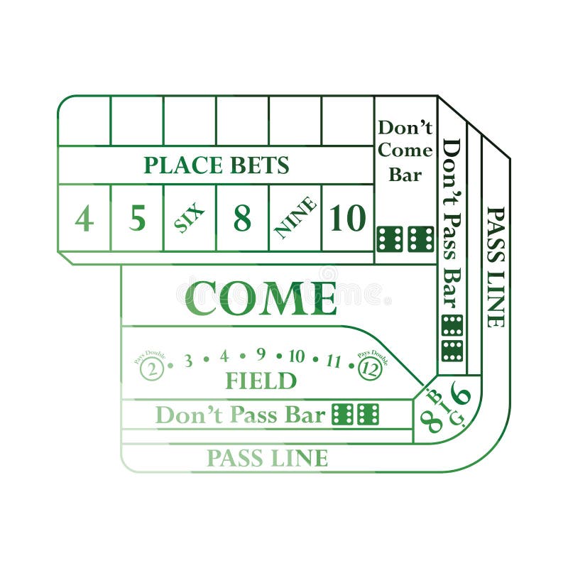 Craps Table Texture stock illustration. Illustration of standard - 11846894