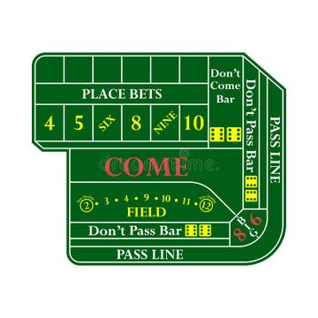 Craps Table Layout Stock Illustrations – 34 Craps Table Layout Stock ...