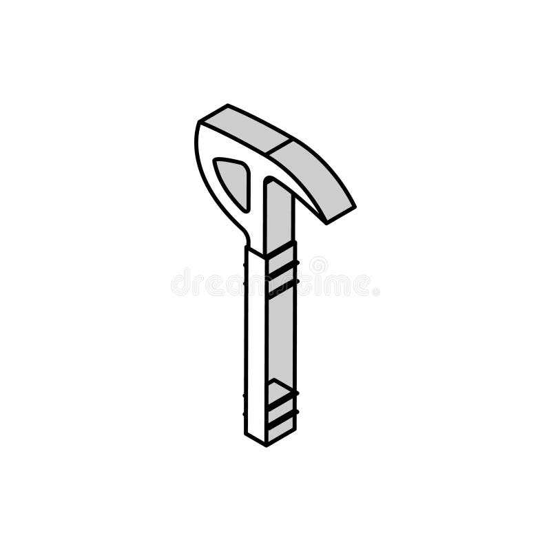 Crash Axe Tool Isometric Icon Vector Illustration Stock Illustration ...
