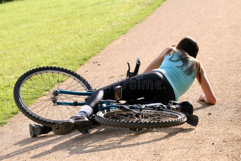 Crash with bicycle stock image. Image of misfortune, bicycle - 10179397