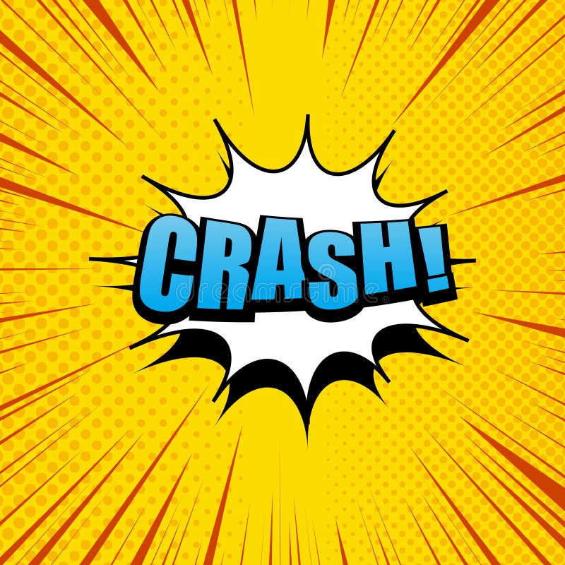 Crash comic cartoon stock vector. Illustration of effect - 79011348